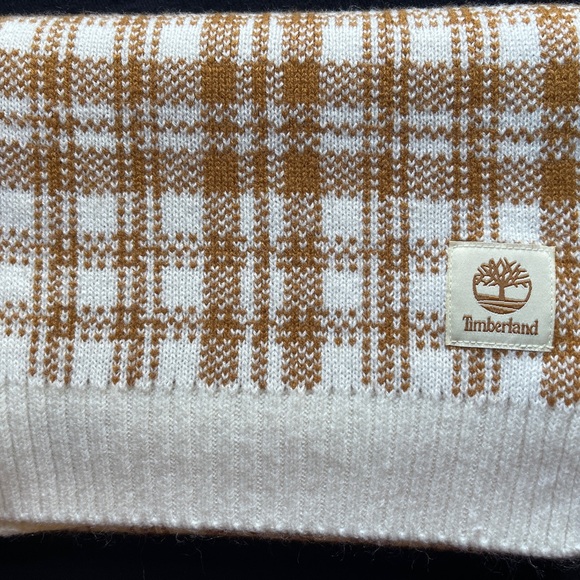 Timberland | Accessories | Timberland Scarf Plaid Orange White Cream ...
